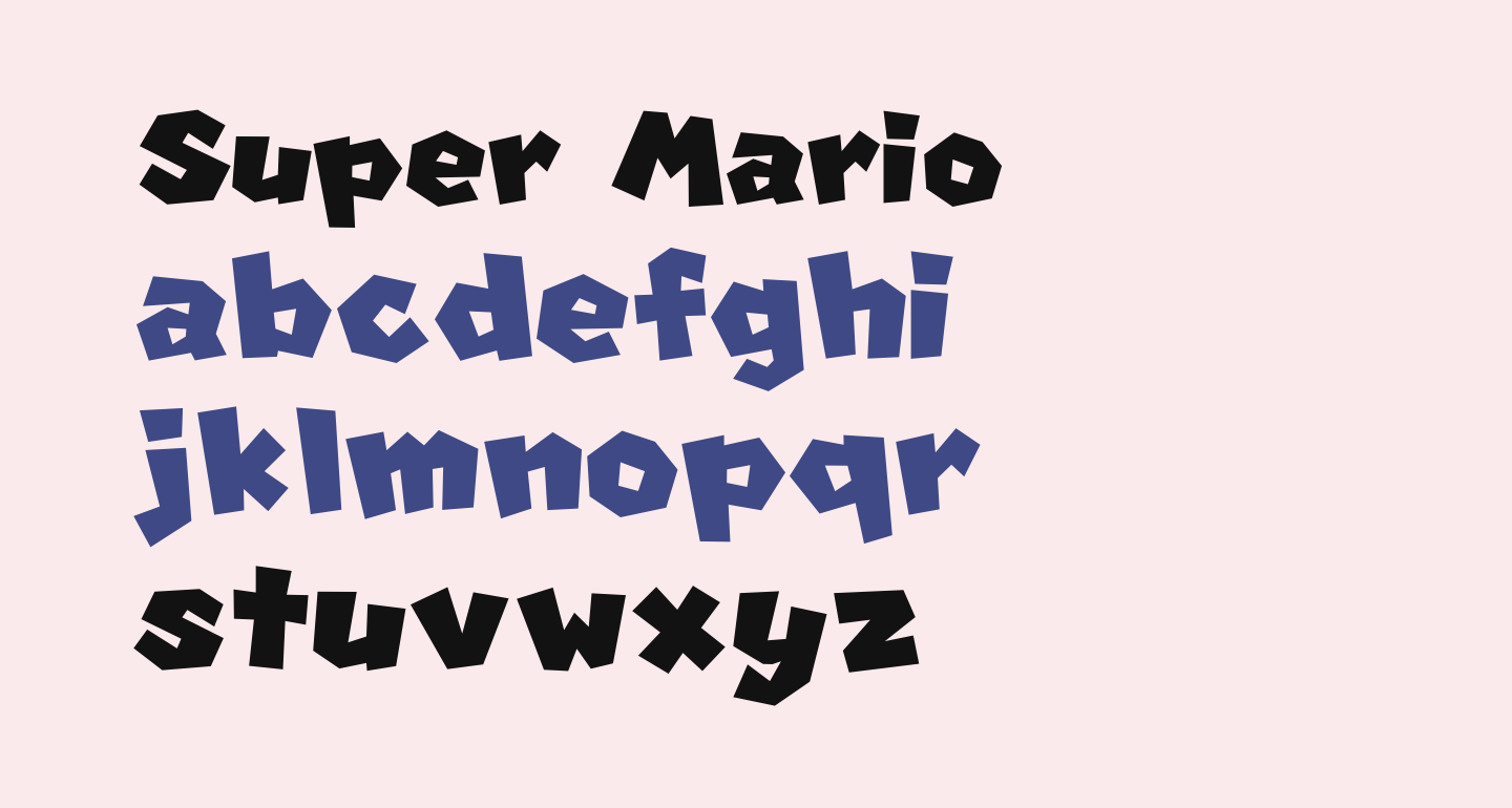 Super Mario free Font - What Font Is