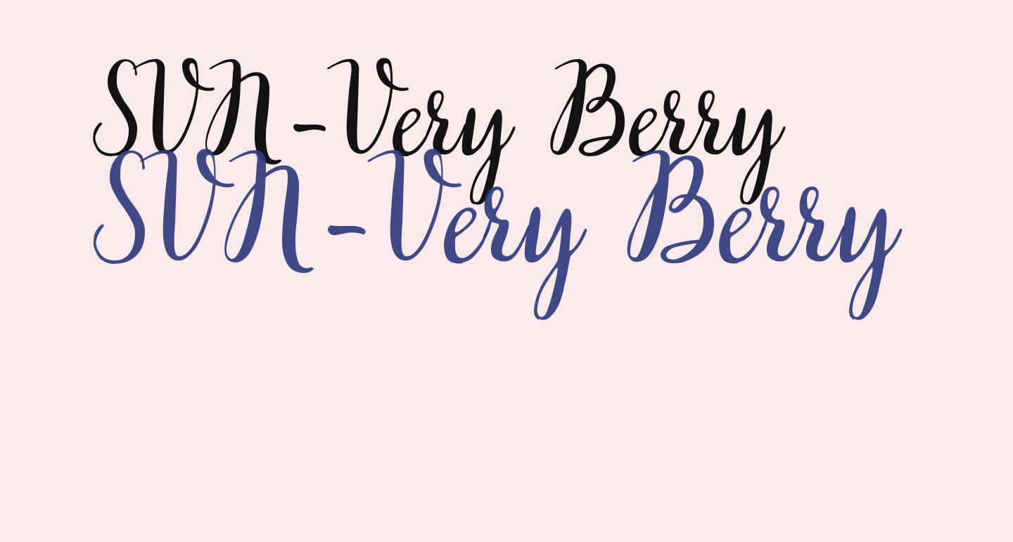SVN-Very Berry free Font - What Font Is