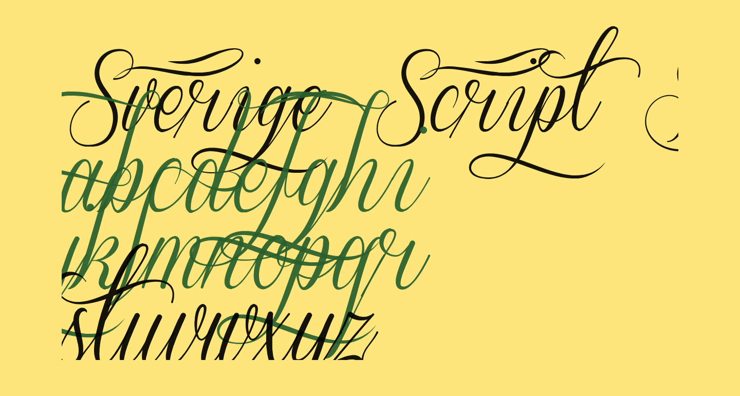 Sverige Script Decorated Demo free Font - What Font Is