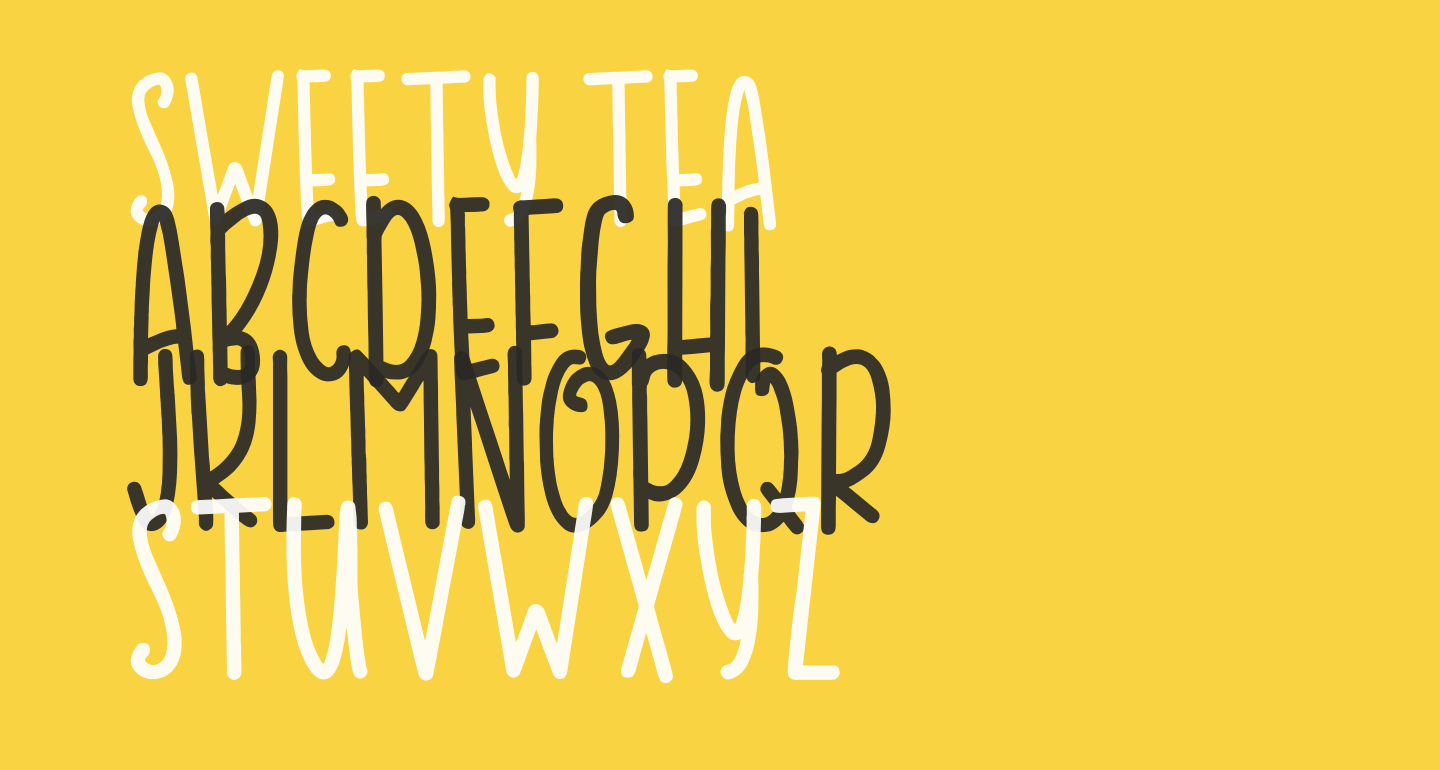 SWEETY TEA free Font - What Font Is