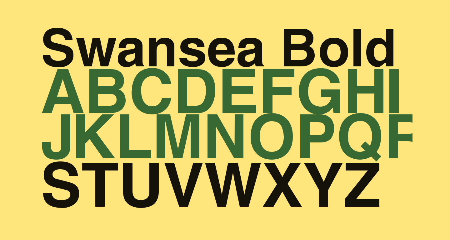 Swansea Bold free Font - What Font Is