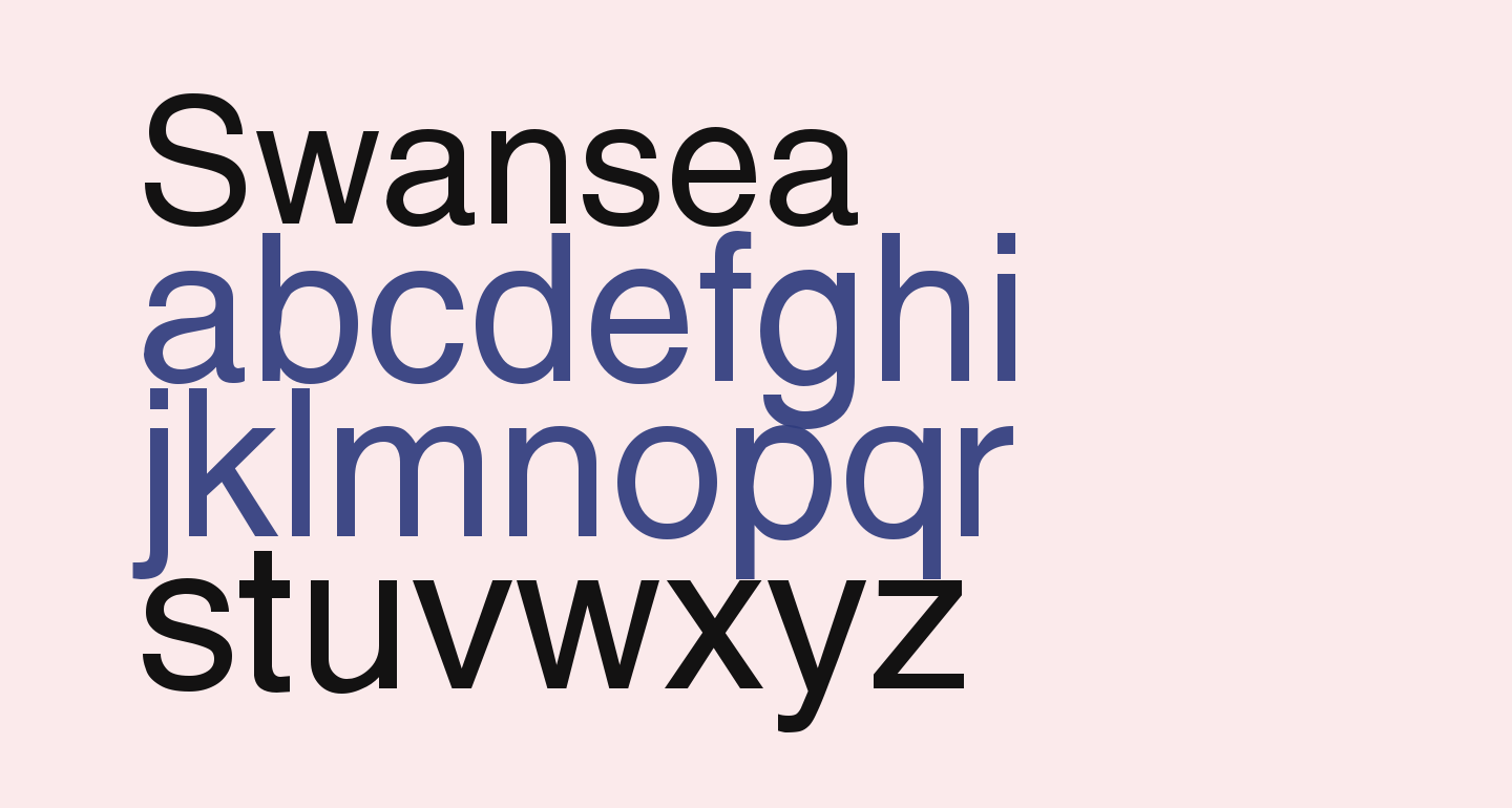 Swansea free Font - What Font Is