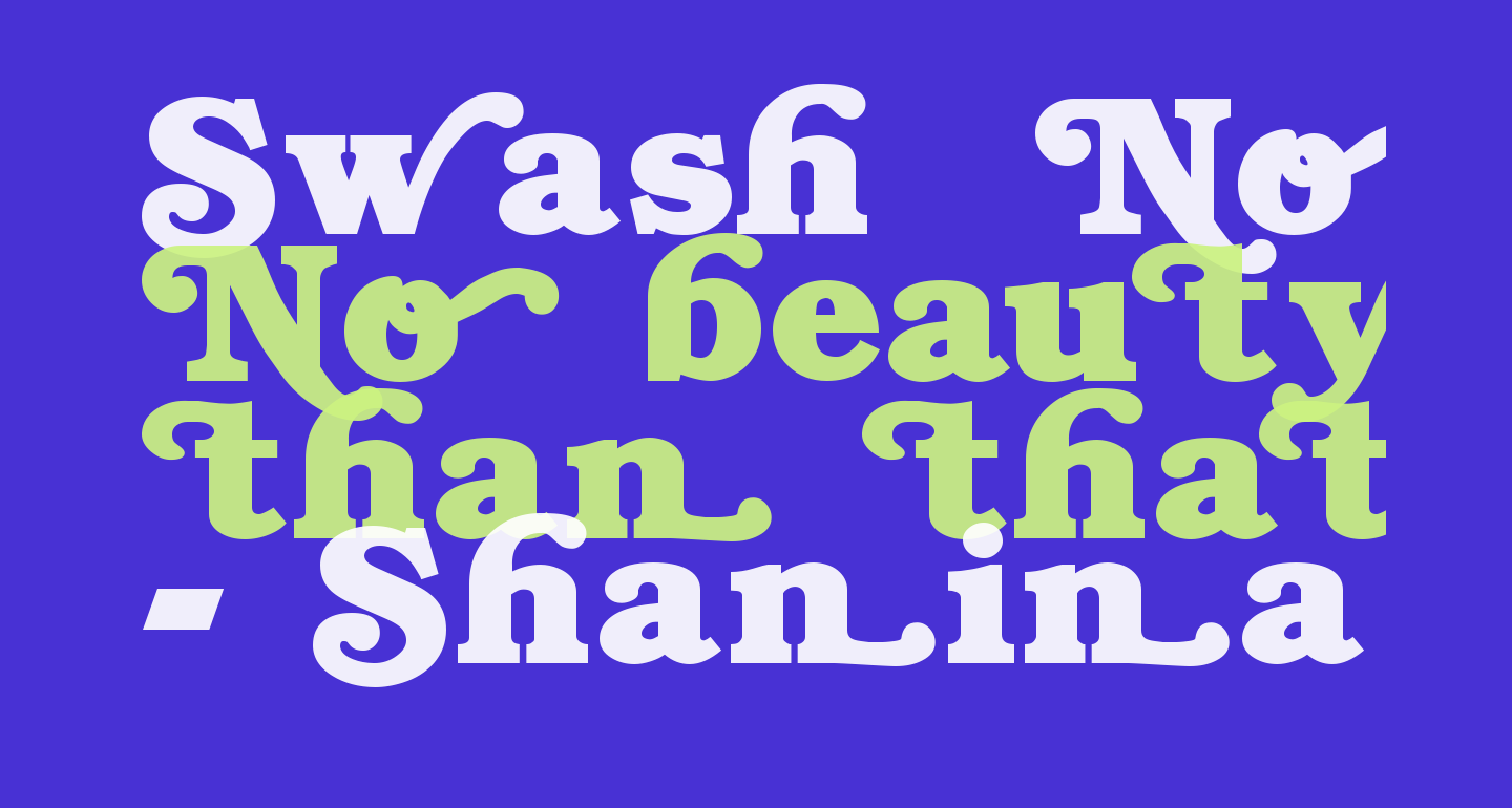 Swash Normal free Font - What Font Is