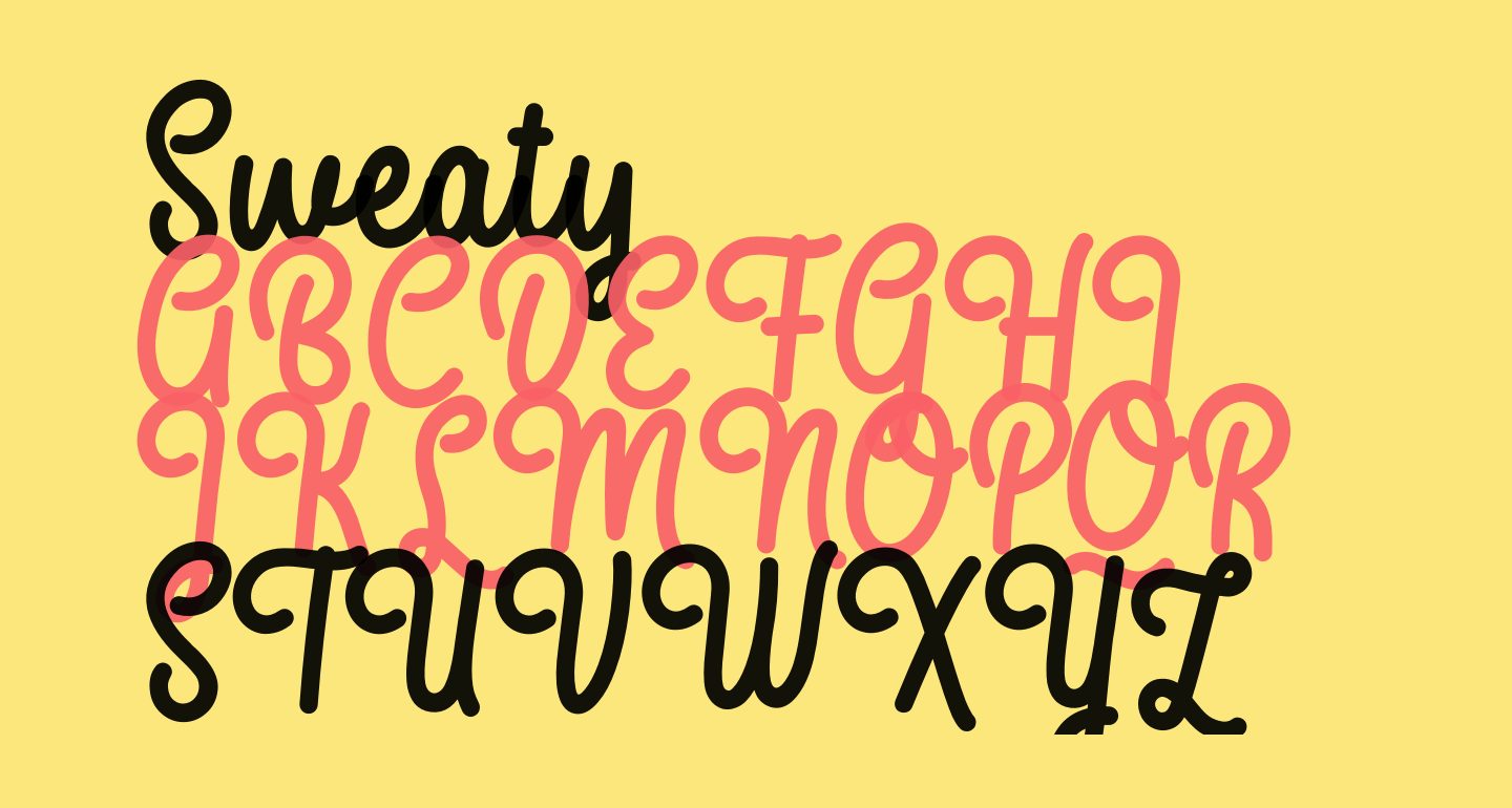 Sweaty free Font - What Font Is