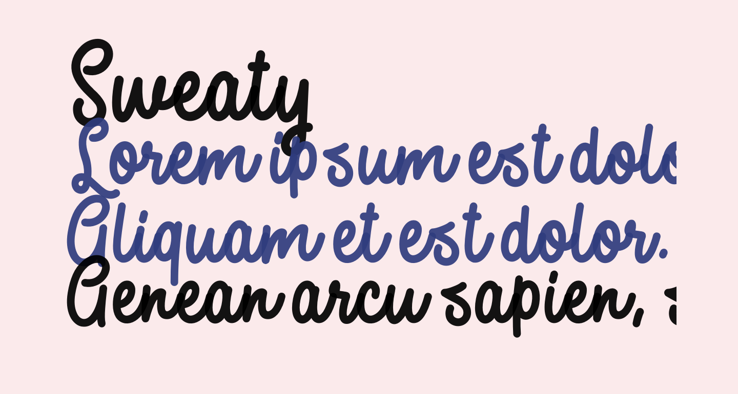 Sweaty free Font - What Font Is