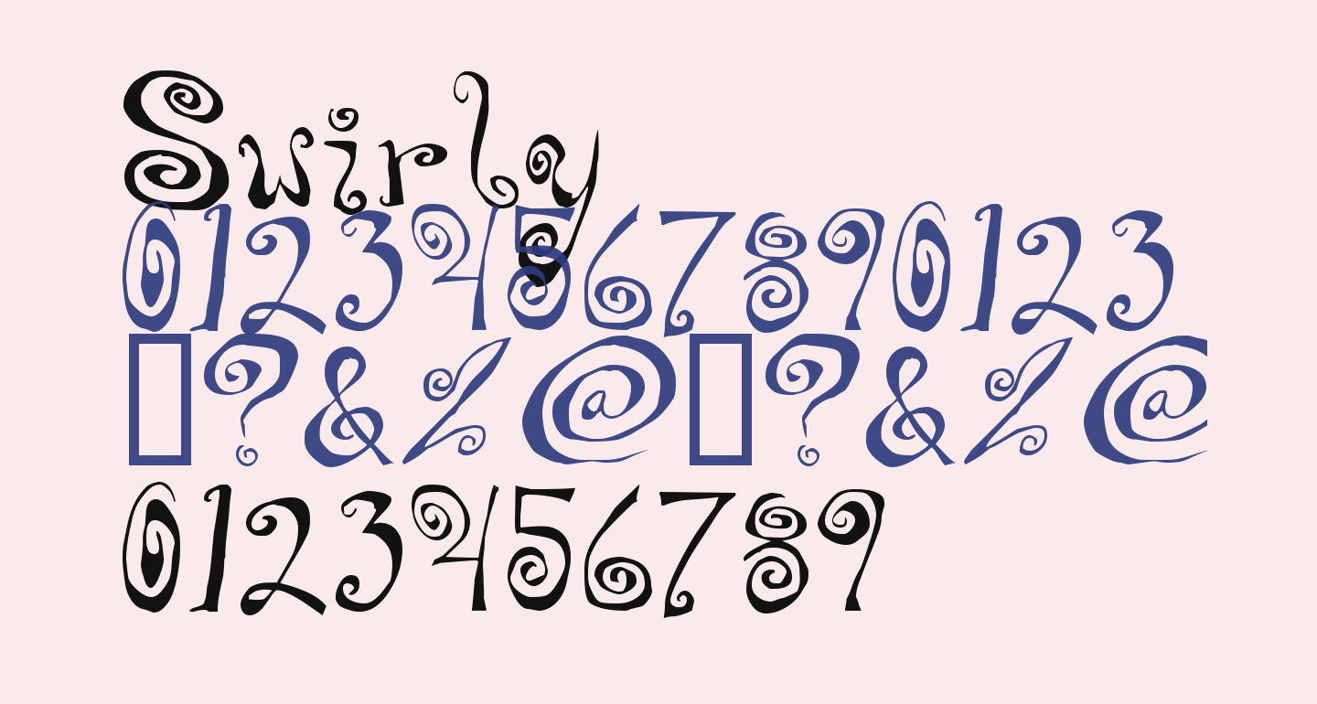Swirly free Font - What Font Is