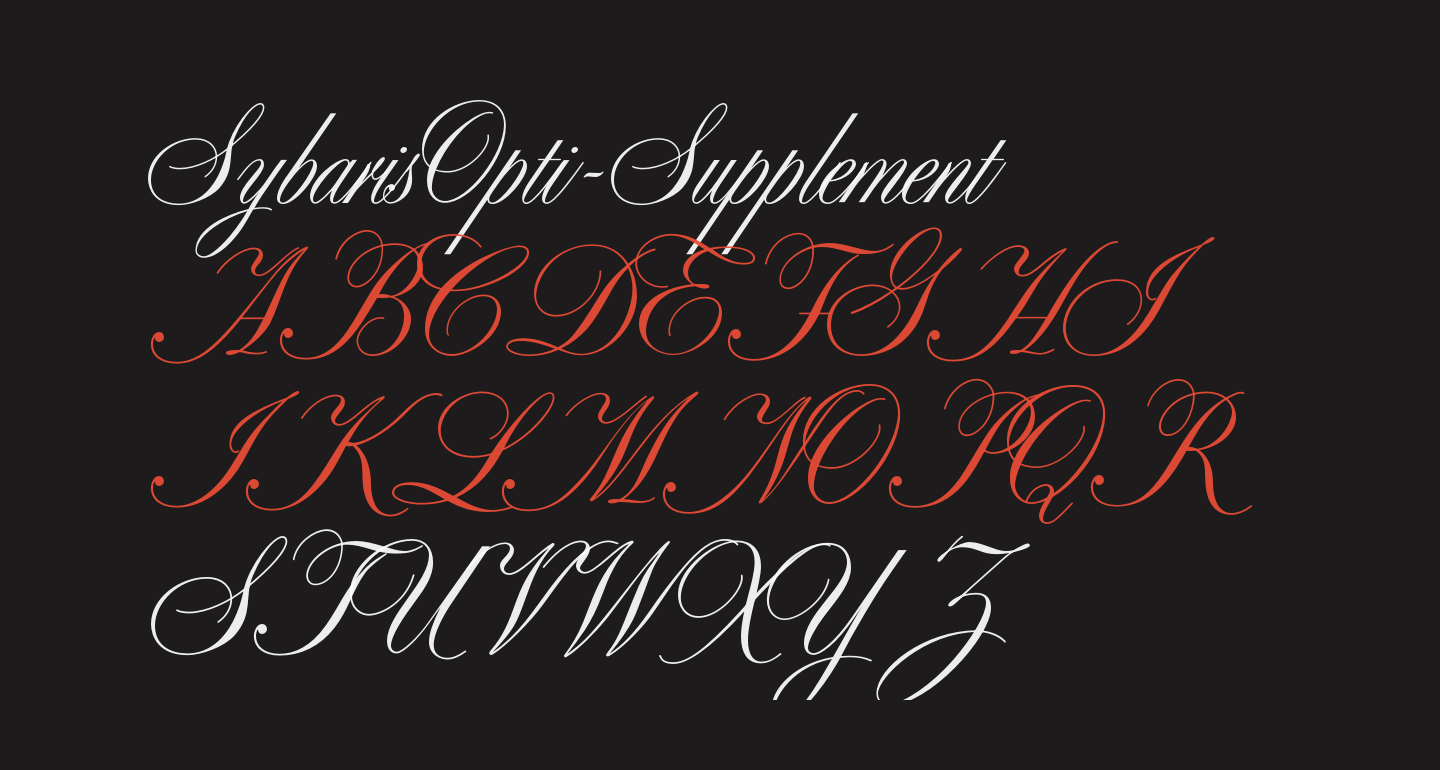 SybarisOpti-Supplement free Font - What Font Is