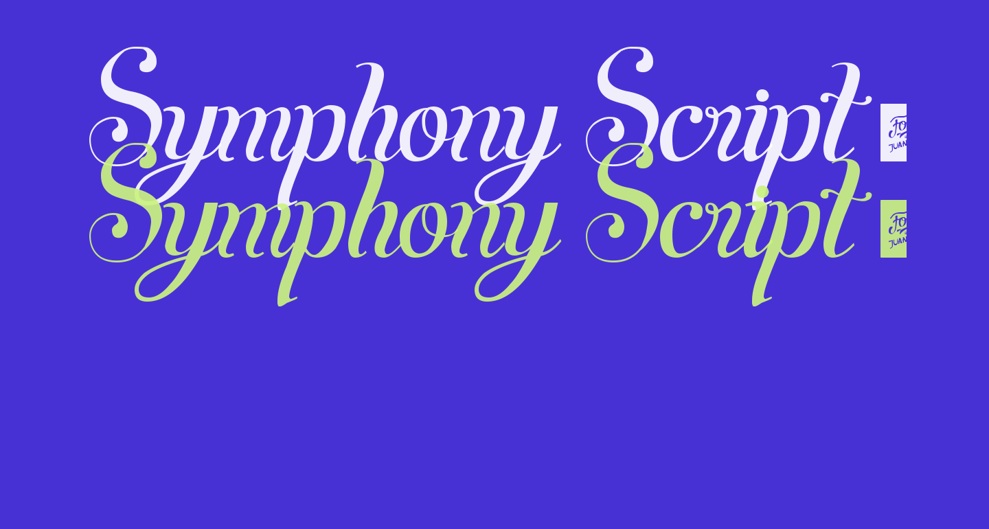 Symphony Script - personal use free Font - What Font Is