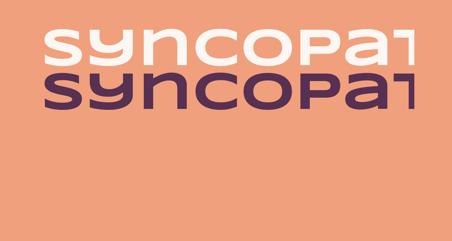 Syncopate Bold free Font - What Font Is