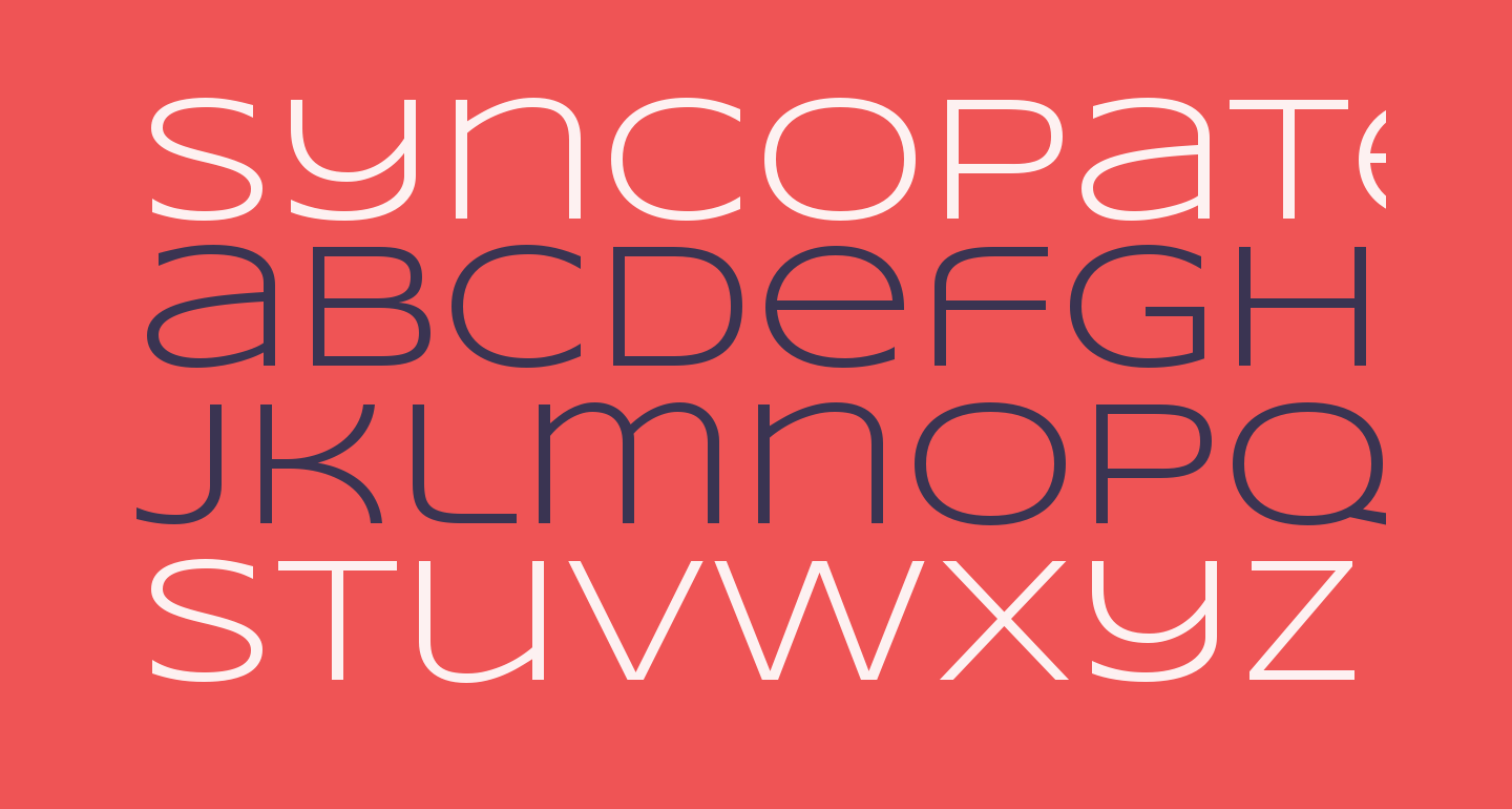 Syncopate-Regular free Font - What Font Is