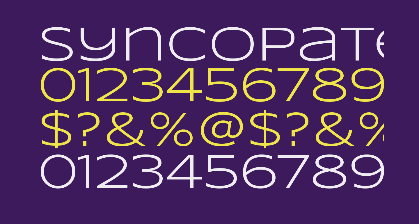 Syncopate-Regular free Font - What Font Is