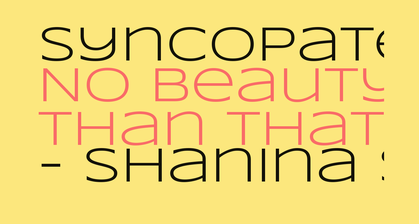 Syncopate-Regular free Font - What Font Is