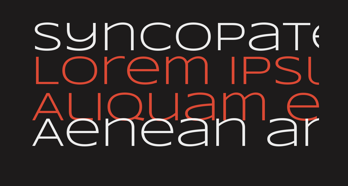 Syncopate-Regular free Font - What Font Is