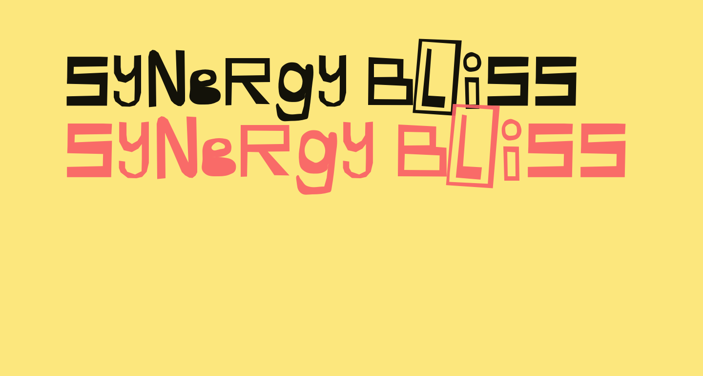 Synergy Bliss free Font - What Font Is