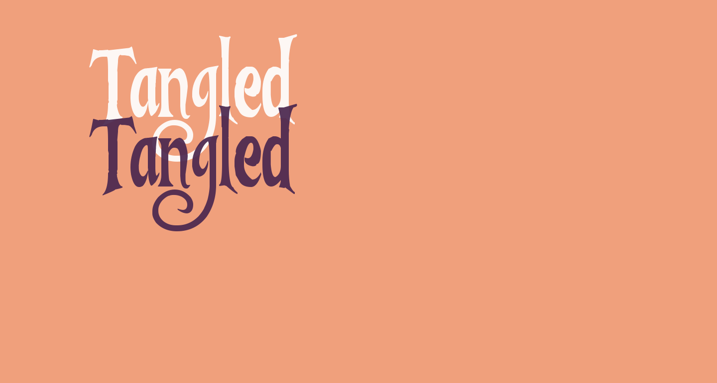 Tangled free Font - What Font Is