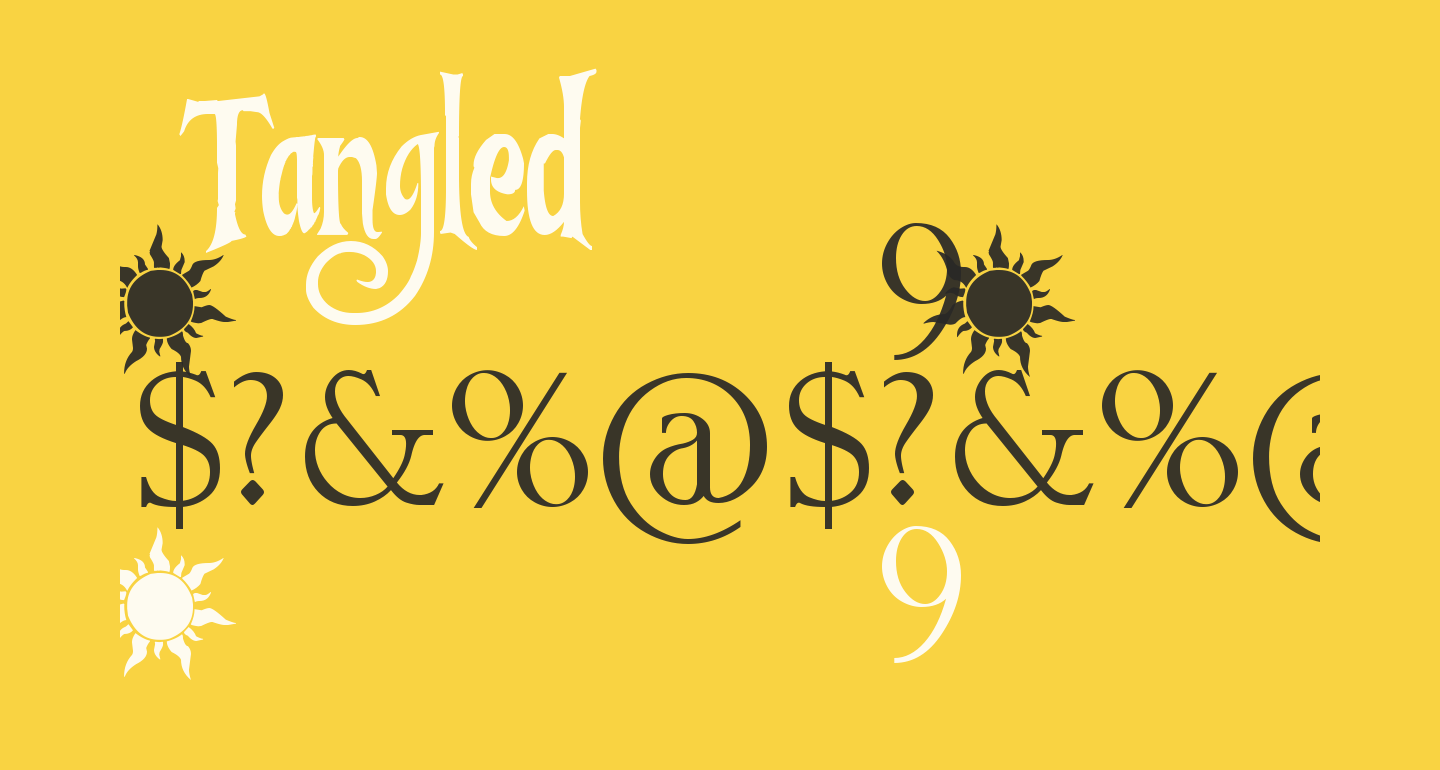 Tangled free Font - What Font Is