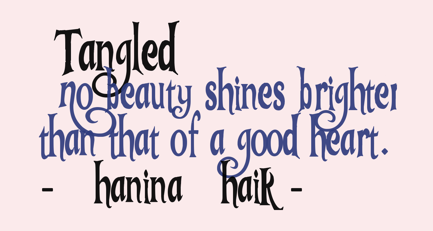 Tangled free Font - What Font Is