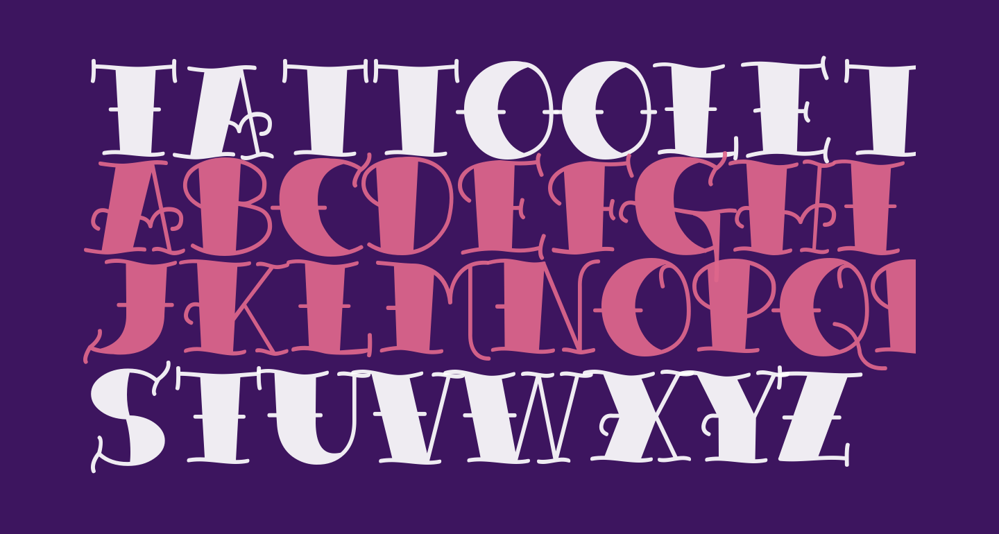 TattooLetteringBlack free Font - What Font Is