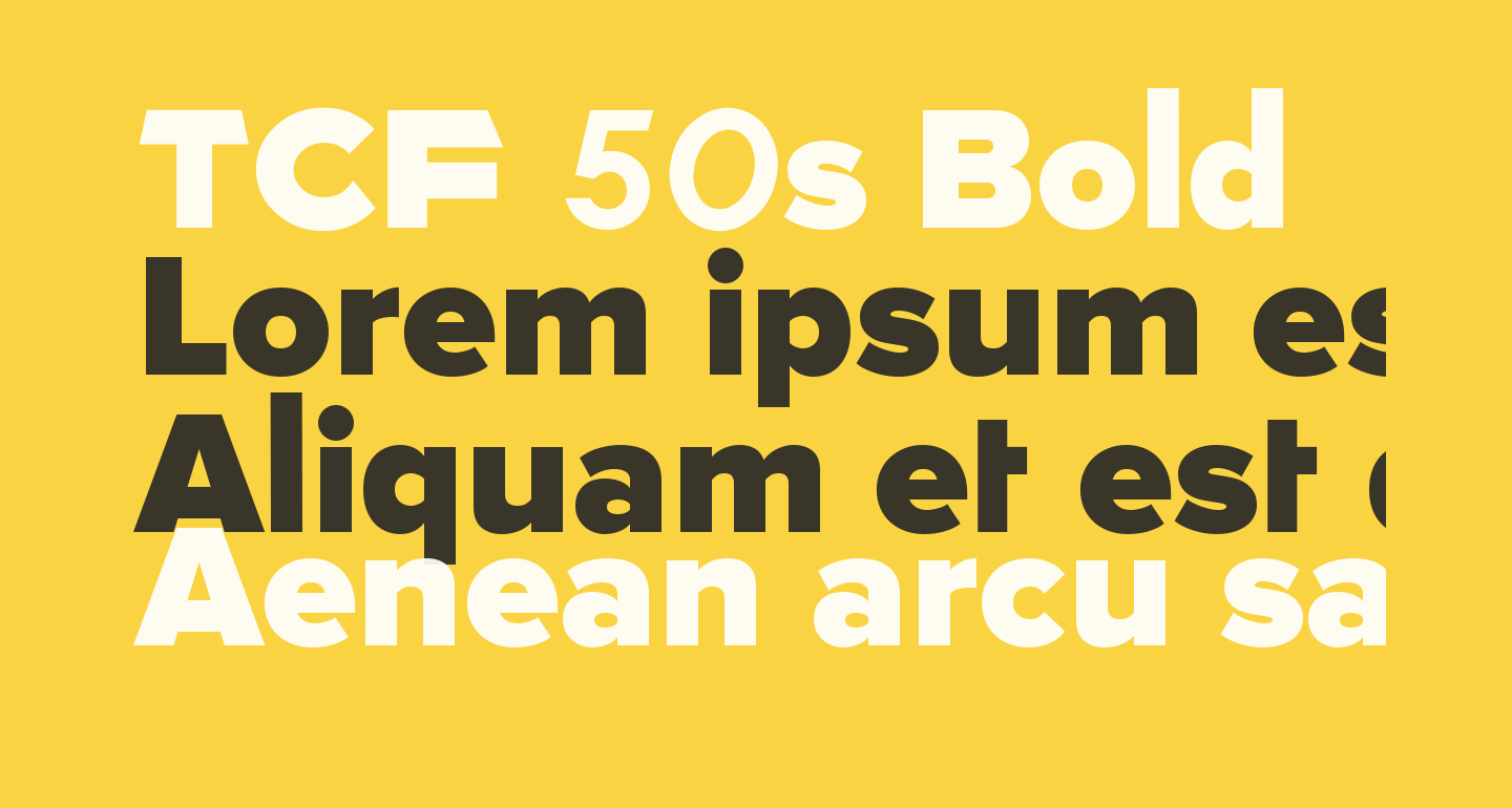 TCF 50s Bold free Font - What Font Is