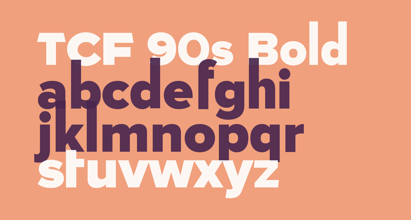 TCF 90s Bold free Font - What Font Is