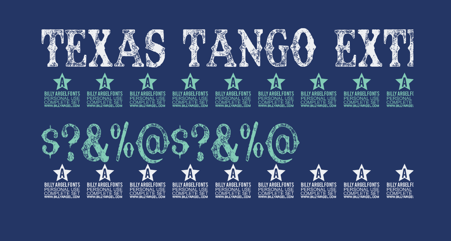 TEXAS TANGO EXTRA ROTH PERSONAL USE Condensed Regular free - What Font Is