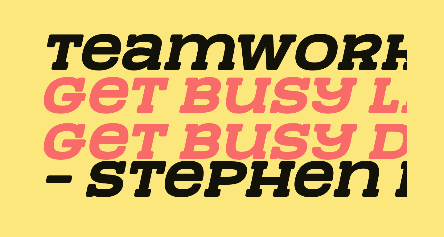 TeamWork-Italic free Font - What Font Is