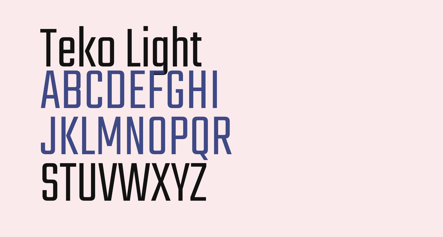 Teko Light free Font - What Font Is
