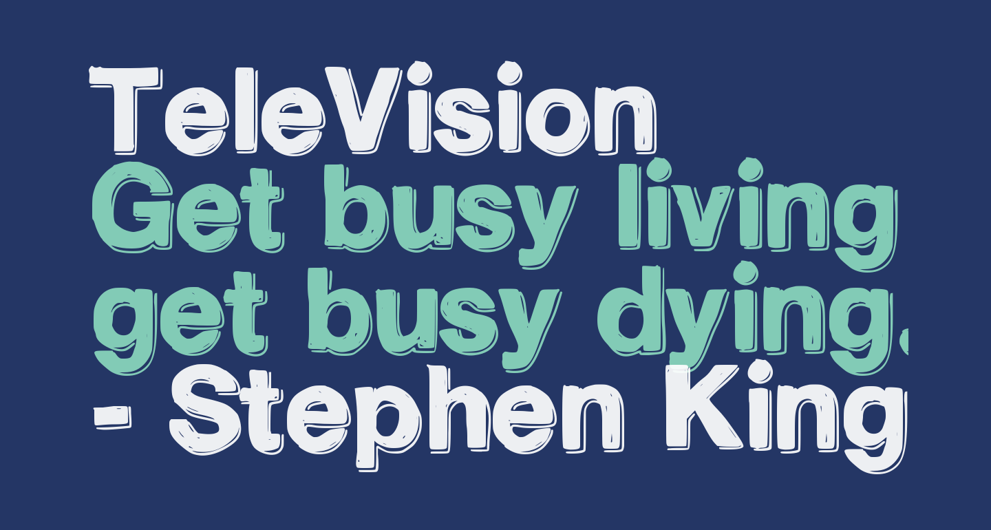 TeleVision free Font - What Font Is