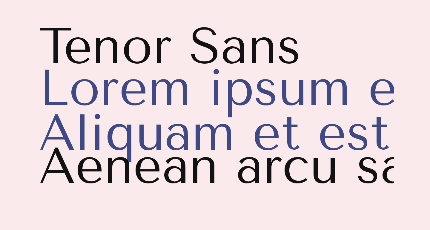 Tenor Sans free Font - What Font Is