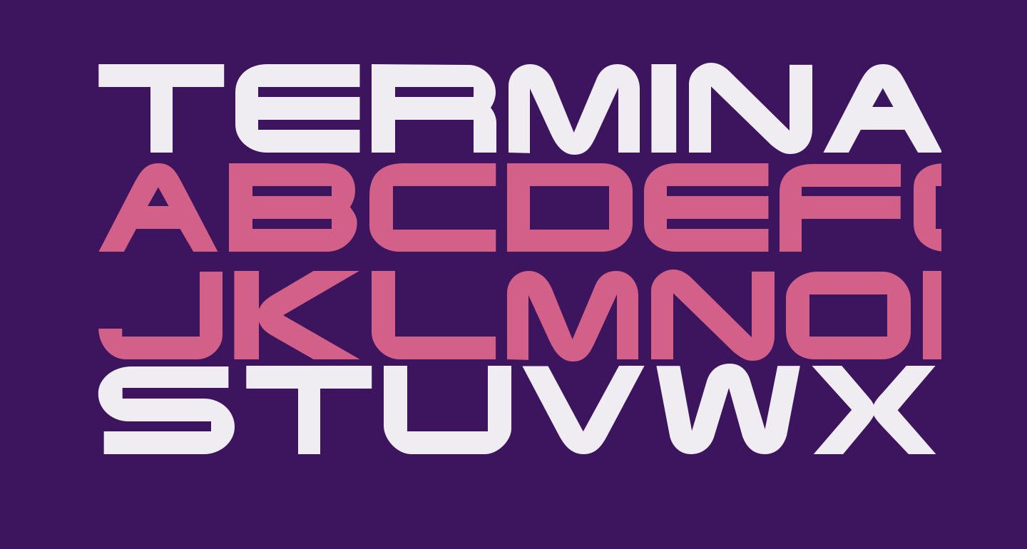 Terminator Cyr Semi-expanded Bold free Font - What Font Is