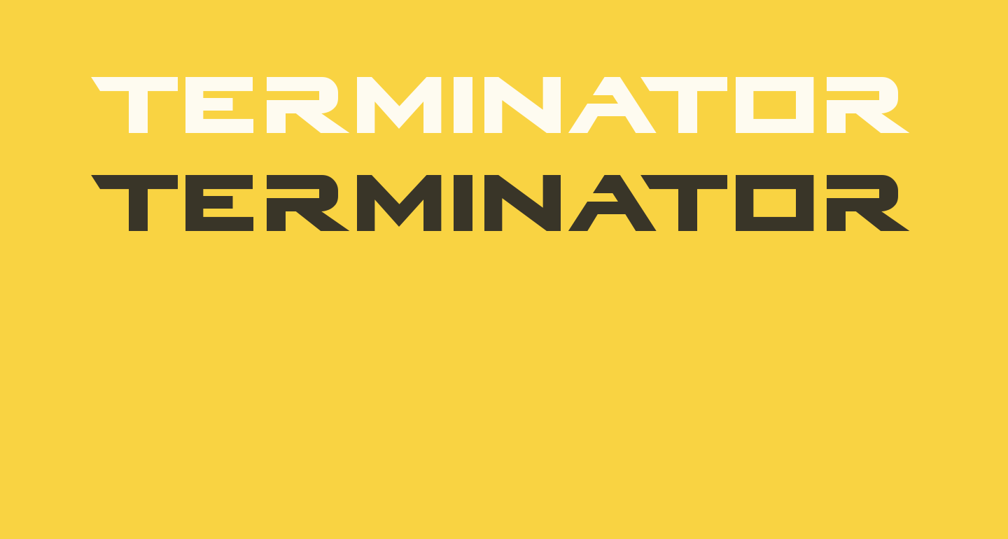 Terminator Genisys free Font - What Font Is