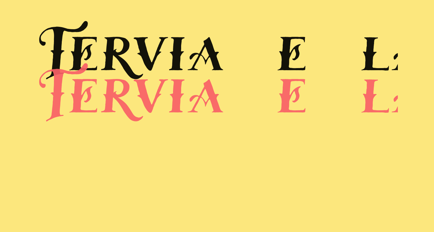 Tervia Regular Demo free Font - What Font Is