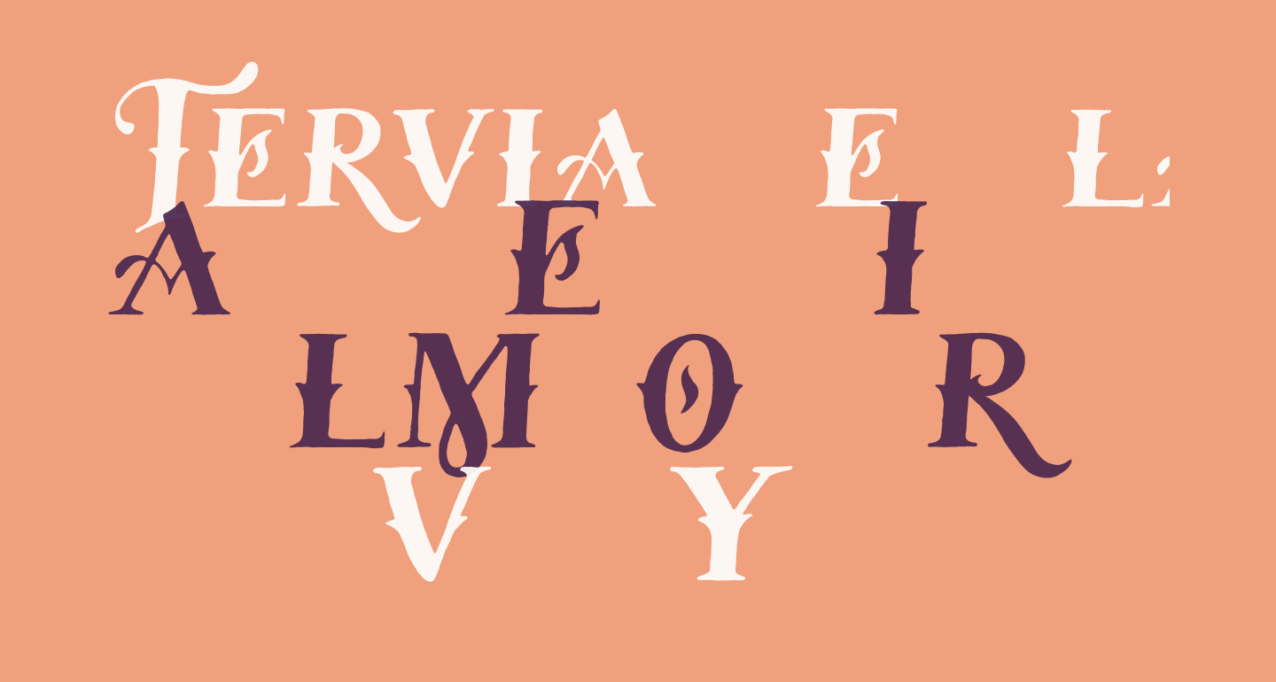 Tervia Regular Demo free Font - What Font Is