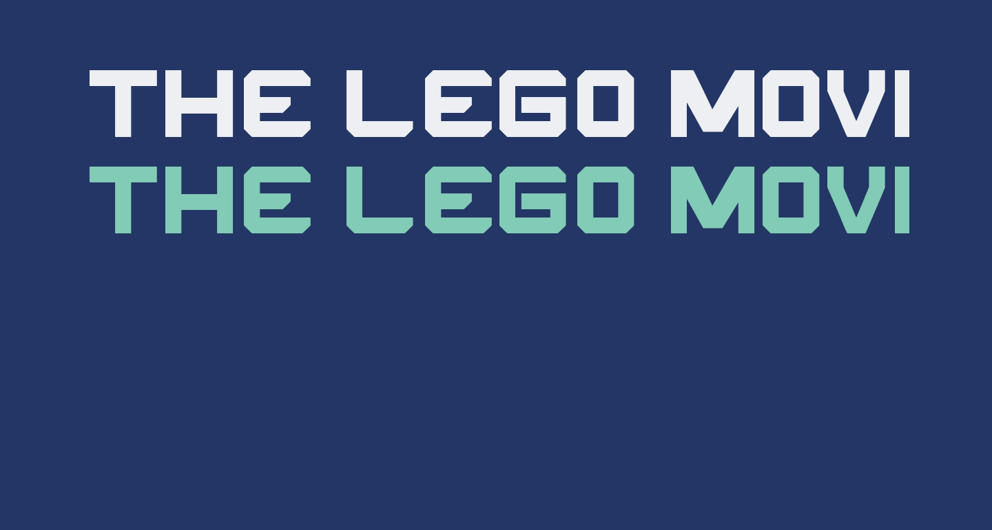 THE LEGO MOVIE free Font - What Font Is