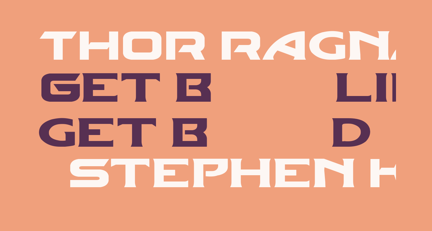 THOR Ragnarok free Font - What Font Is