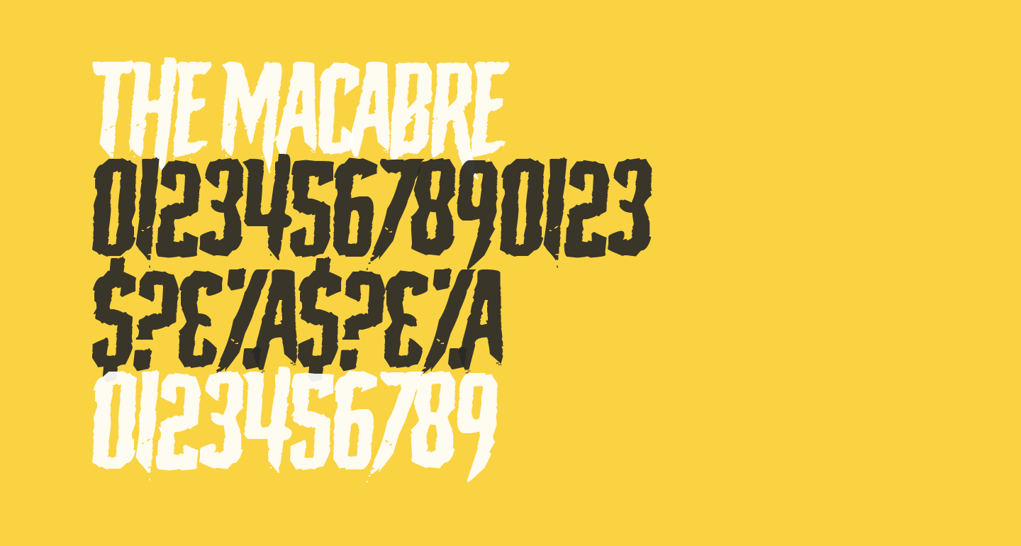 The Macabre free Font - What Font Is
