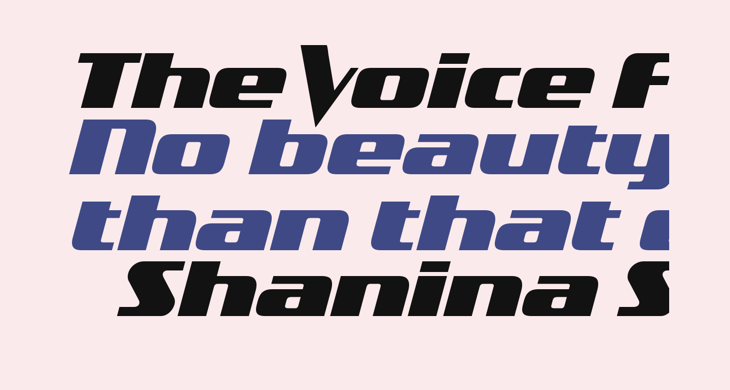 The Voice Font free Font - What Font Is