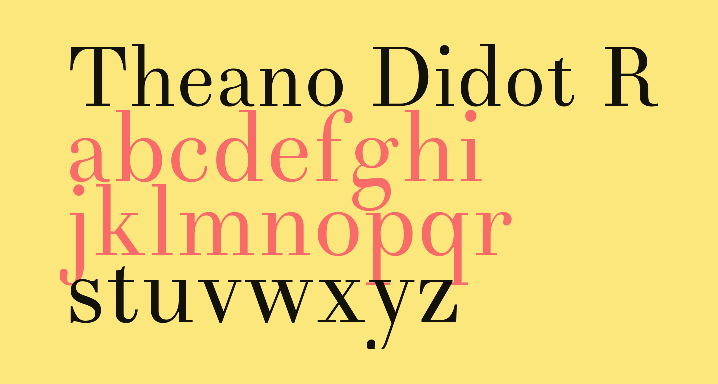 Theano Didot Regular free Font - What Font Is