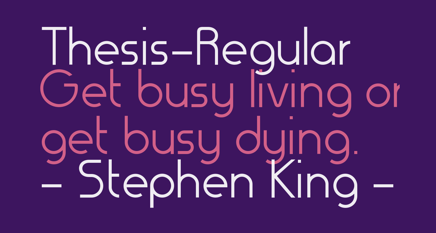 Thesis-Regular free Font - What Font Is