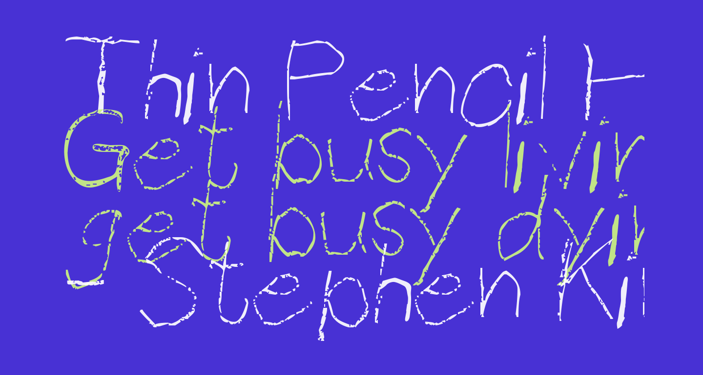 Thin Pencil Handwriting free Font - What Font Is