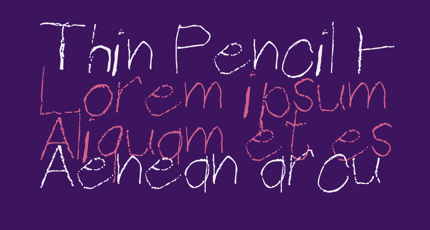 Thin Pencil Handwriting free Font - What Font Is