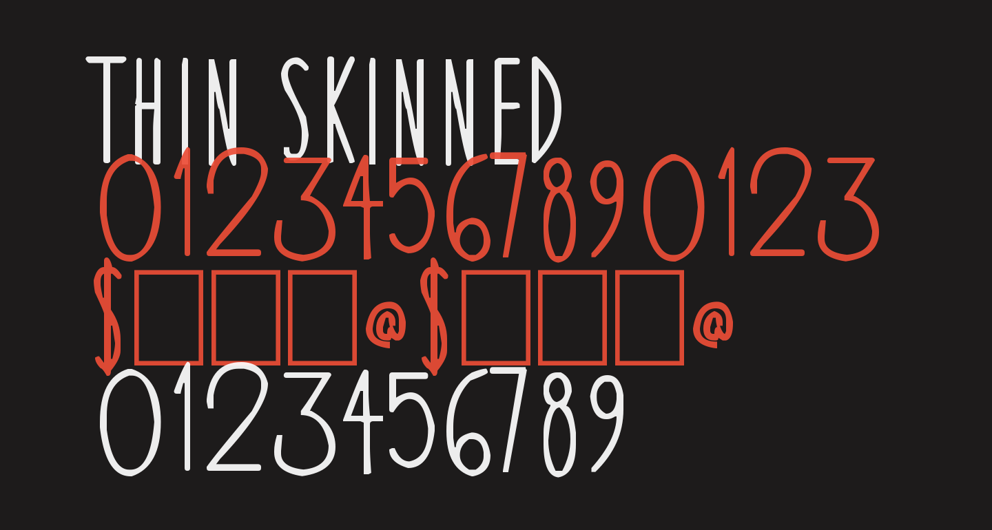 Thin Skinned free Font - What Font Is