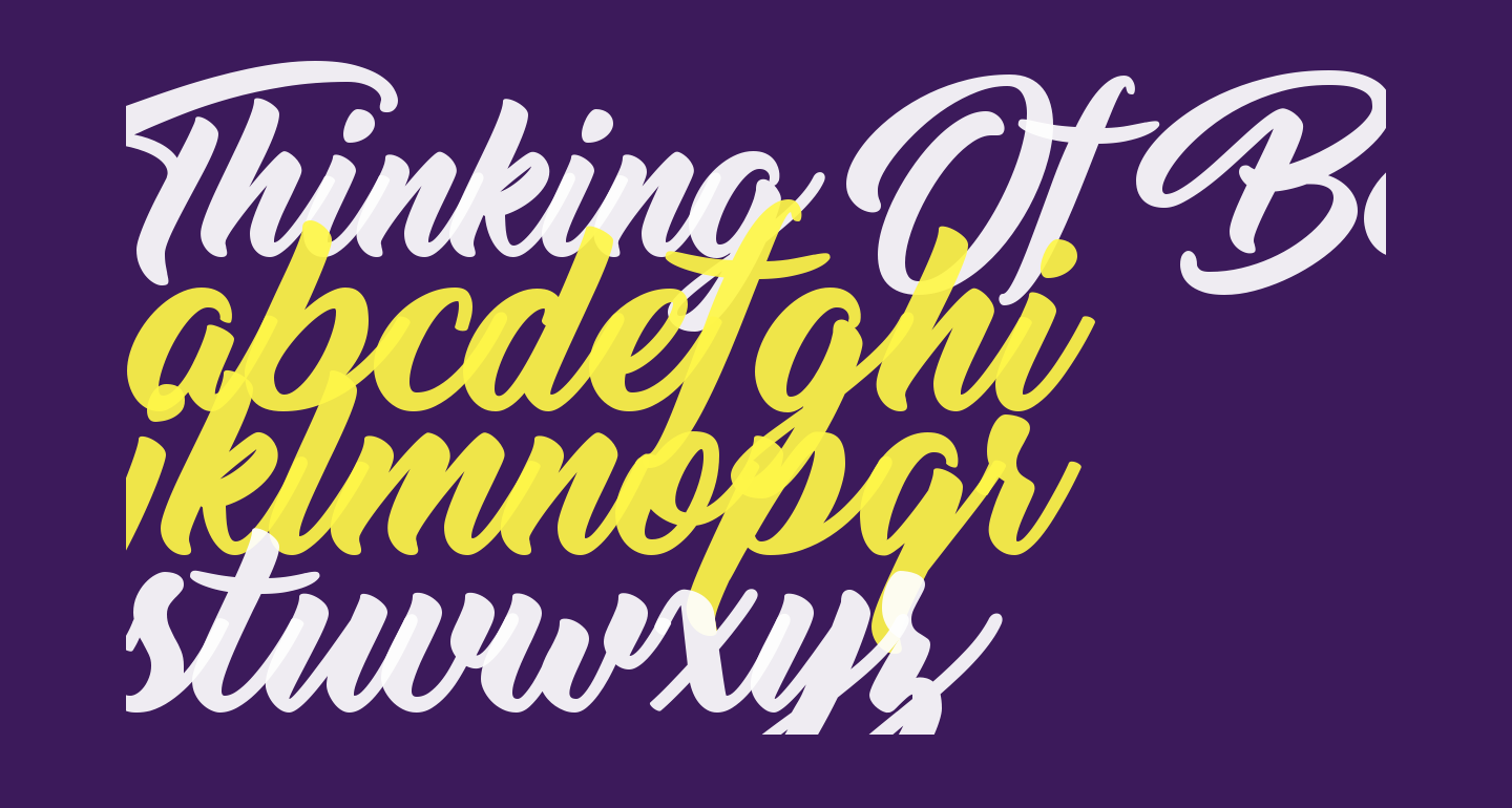 Thinking Of Betty free Font - What Font Is
