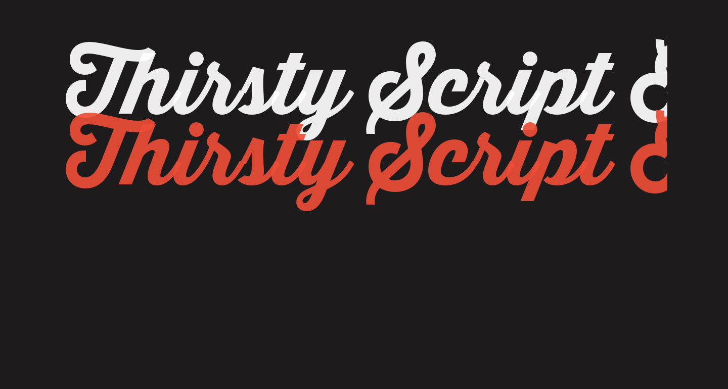 Thirsty Script Extrabold Demo free Font - What Font Is