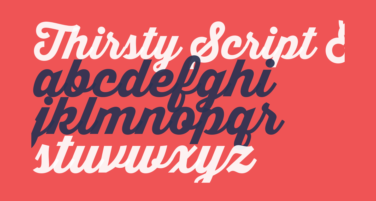 Thirsty Script Extrabold Demo free Font - What Font Is