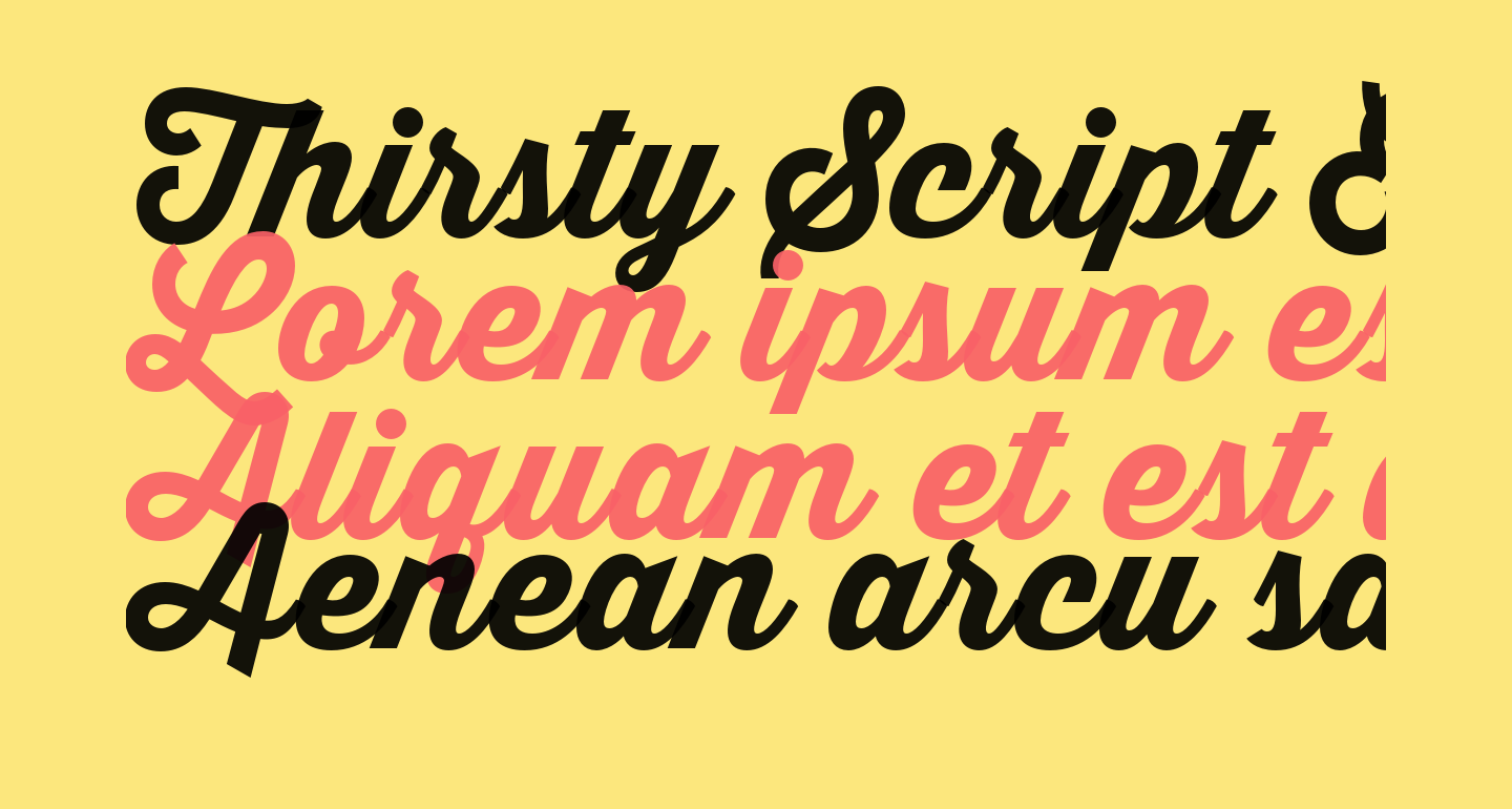 Thirsty Script Extrabold Demo free Font - What Font Is