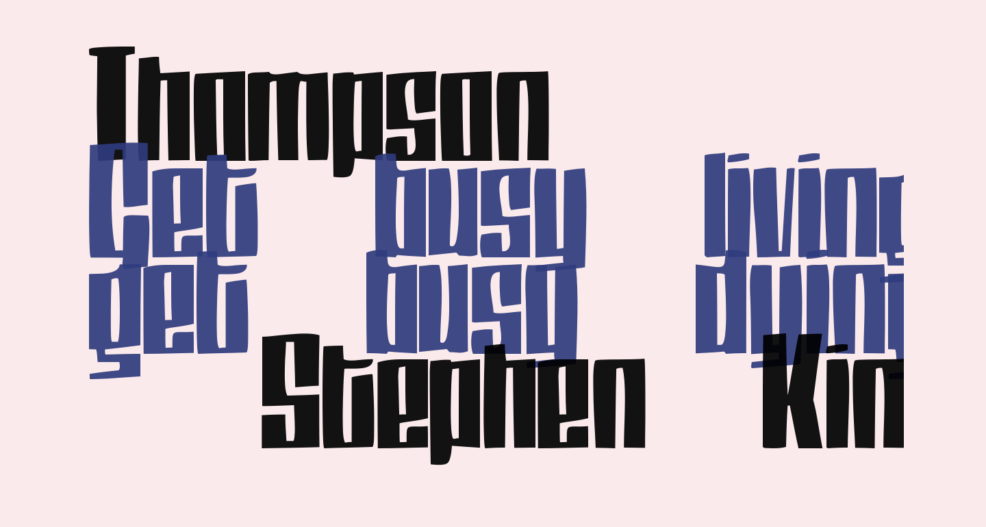 Thompson free Font - What Font Is