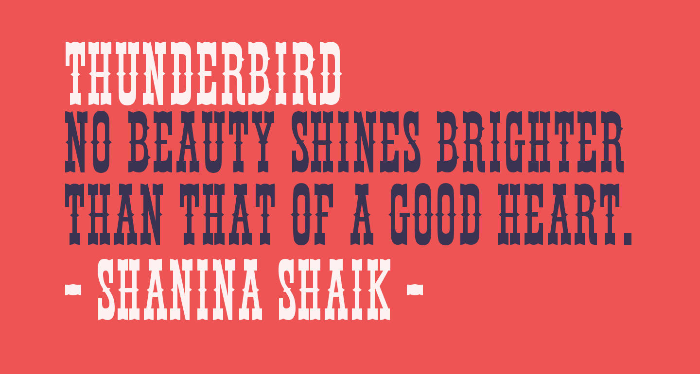 Thunderbird free Font - What Font Is