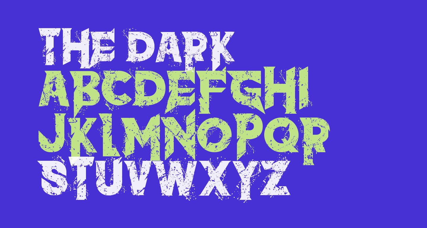 the dark free Font - What Font Is