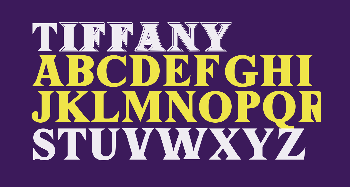 Tiffany free Font - What Font Is